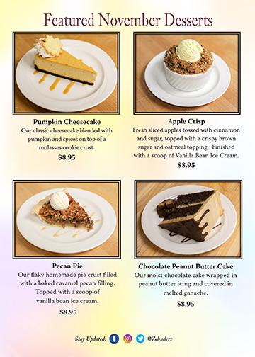 Zehnder’s of Frankenmuth Menus | Dining