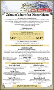 Zehnder’s of Frankenmuth Menus | Dining